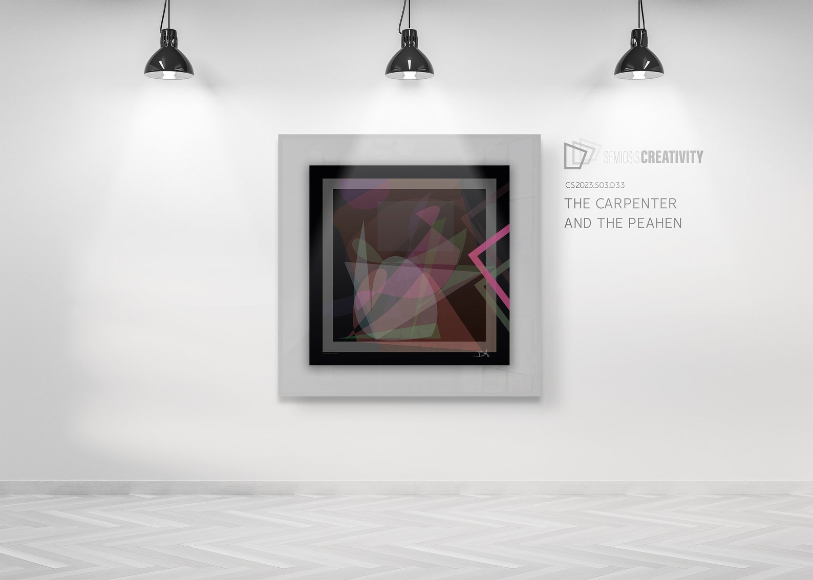 Colorful Printable Abstract Wall Art "the Carpenter and the Peahen ...