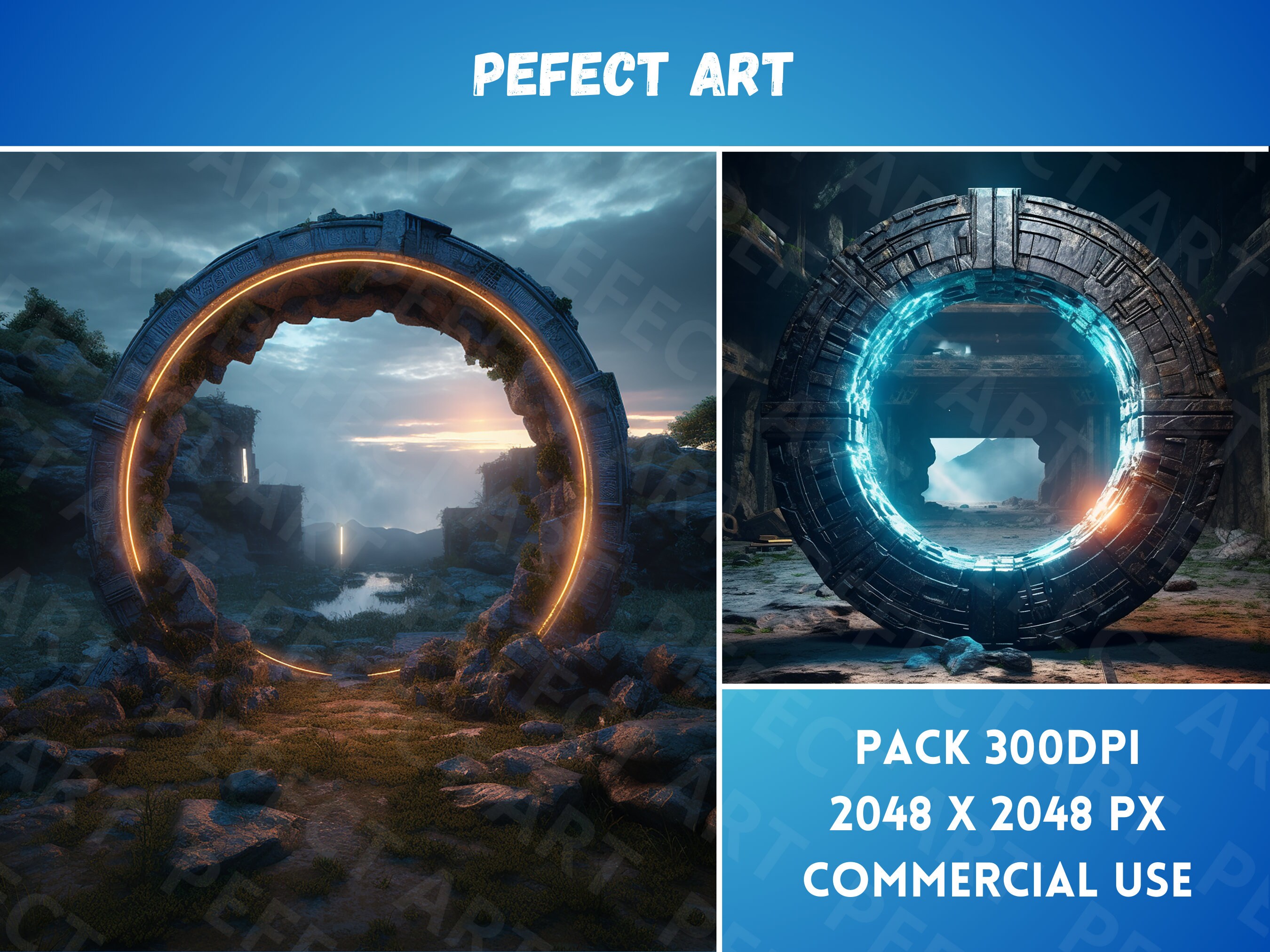 Stargate Images Pack, Printable PNG Graphics, Full Commercial Use ...