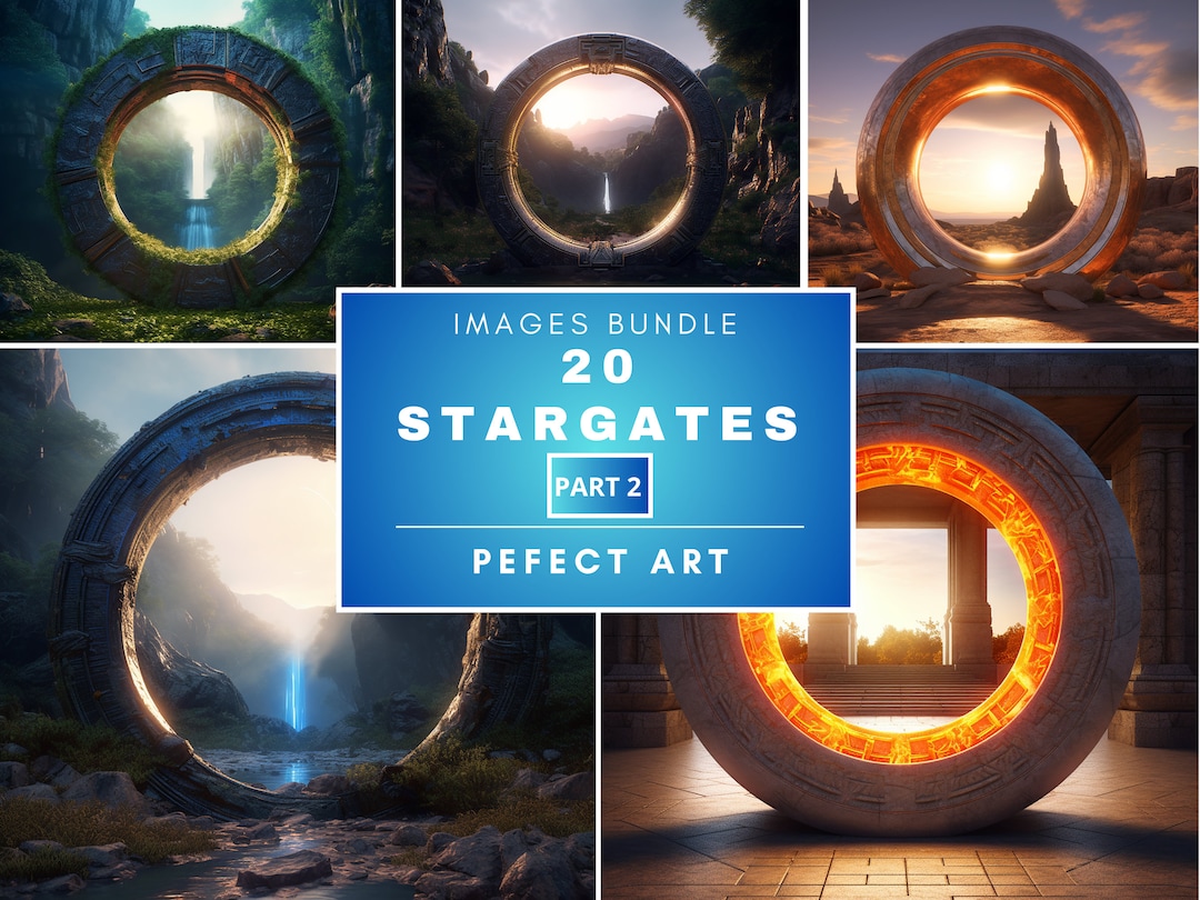 Stargate Images Pack Printable PNG Graphics Inspired by - Etsy