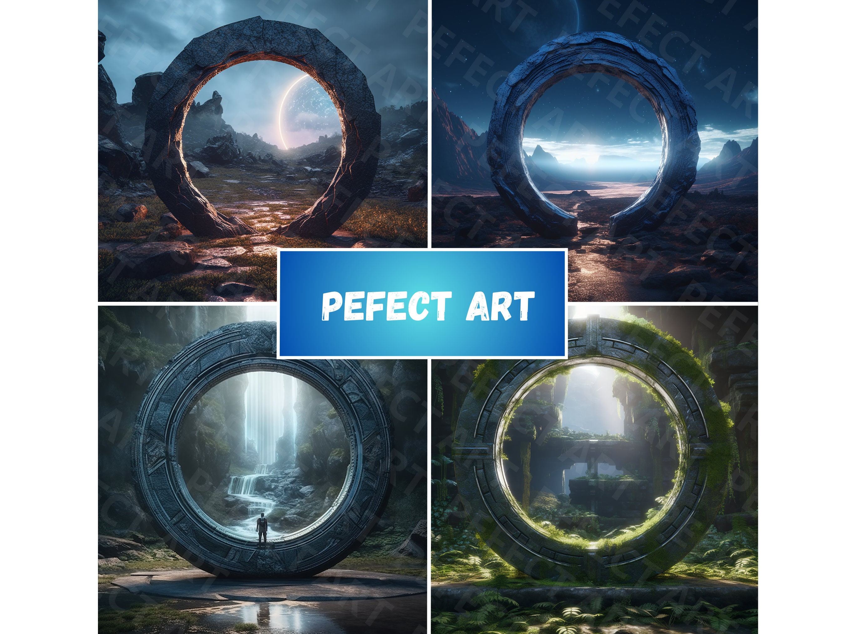 Stargate Images Pack, Printable PNG Graphics, Full Commercial Use ...