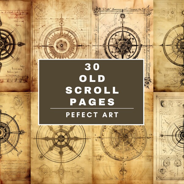 Parchment Scroll - Etsy