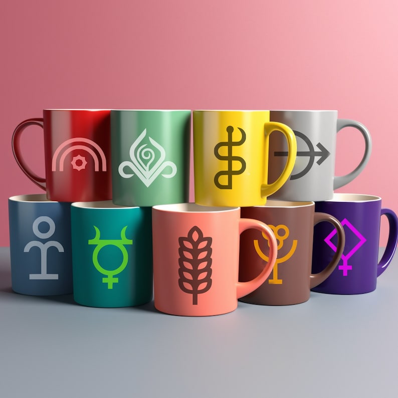 Greek Mythological Symbols Swg Gods Eps Bundle 25 Drawings in 3 Formats ...