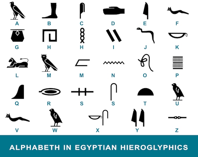 Hieroglyphics Alphabet - Etsy