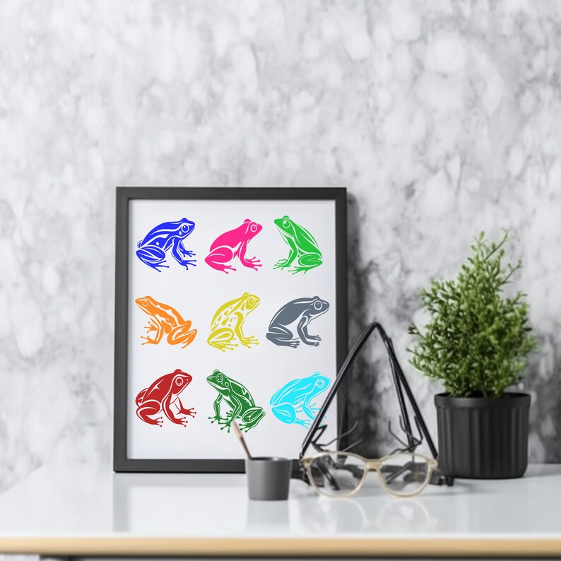 Frog Vector Collection SVG Tattoo Mystical Frog Svg Dragon Silhouette ...