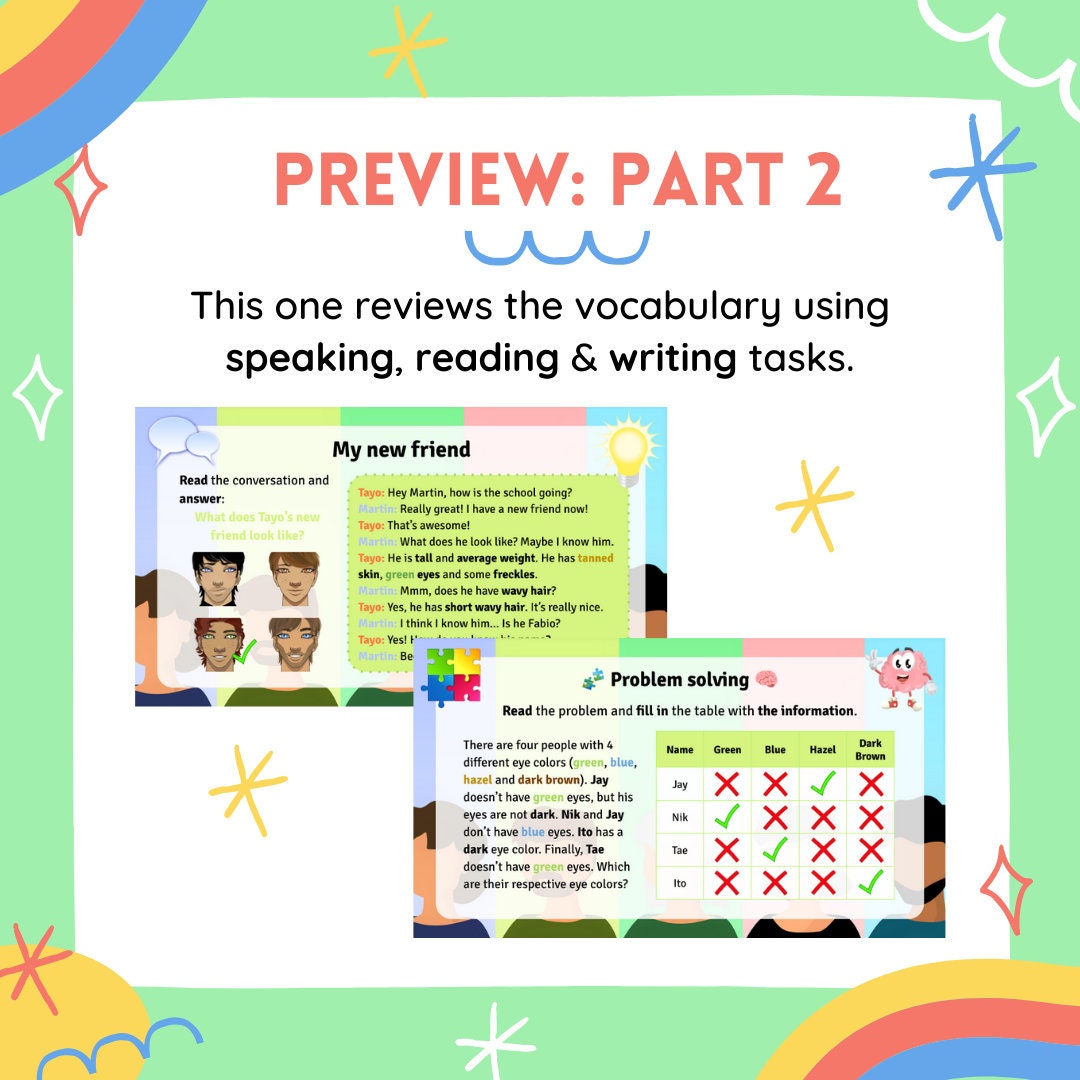 Appearance Esl Efl Ell Google Slides Powerpoint Presentation - Etsy