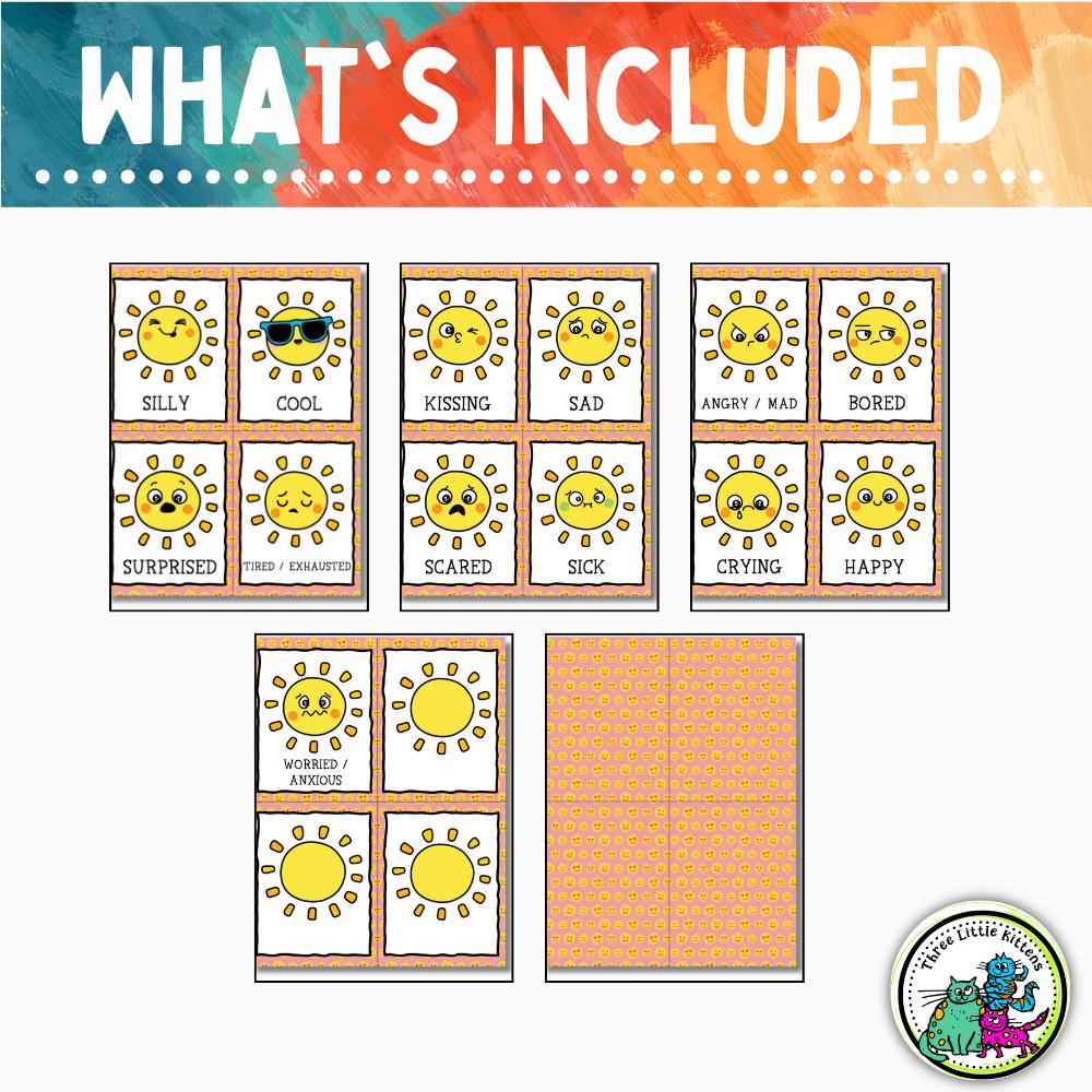 Identifying Feelings Activity, Memory Game Printable, Feelings and ...