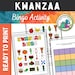 Kwanzaa Bingo Game for Kids, Bingo Cards Printable, Kwanza Day Games ...
