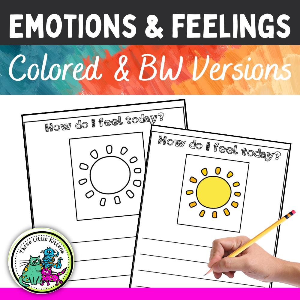 Social Emotional Learning Activity for First Grade, Identifying ...