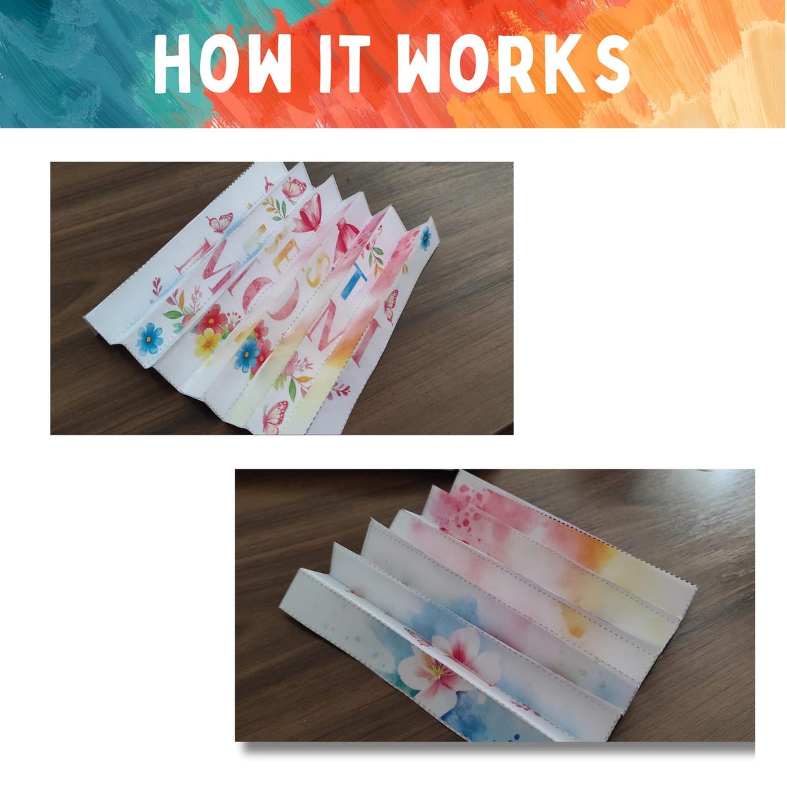 Mother's Day Agamograph Activity for Kids, Printable Accordion Fold ...