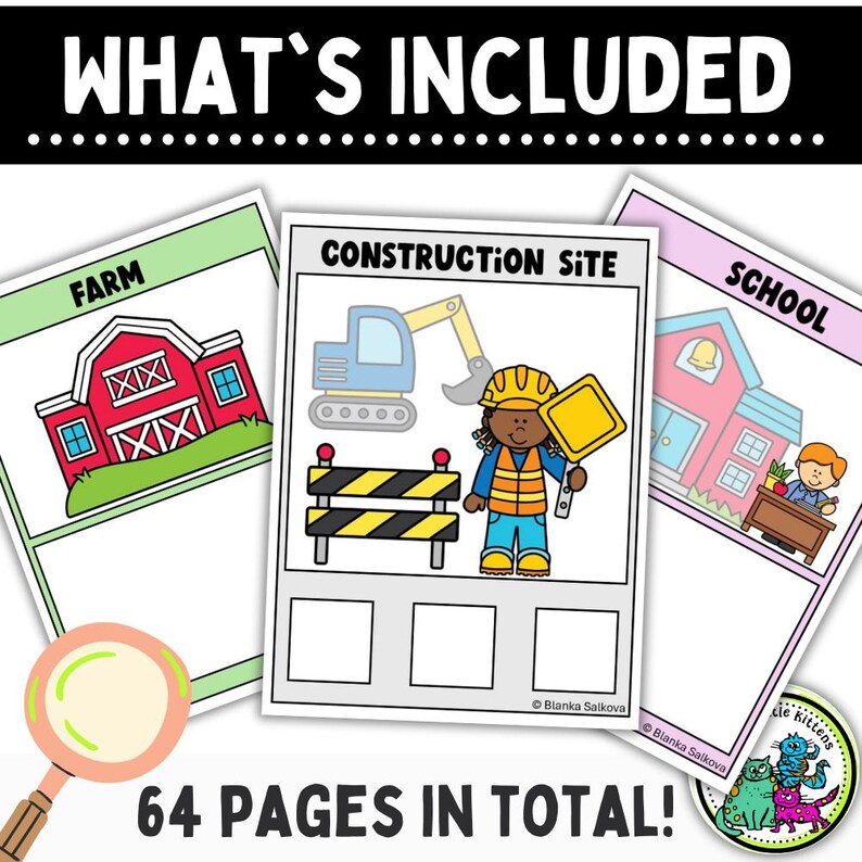 Community Helper Activities, Sorting Activities for Preschool, Cut and ...