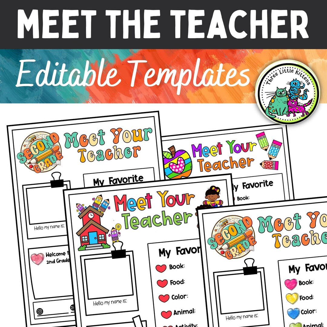 Meet the Teacher Boho Template, Digital Download Pdf - Etsy