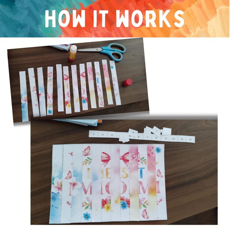 Mother's Day Agamograph Activity for Kids, Printable Accordion Fold ...