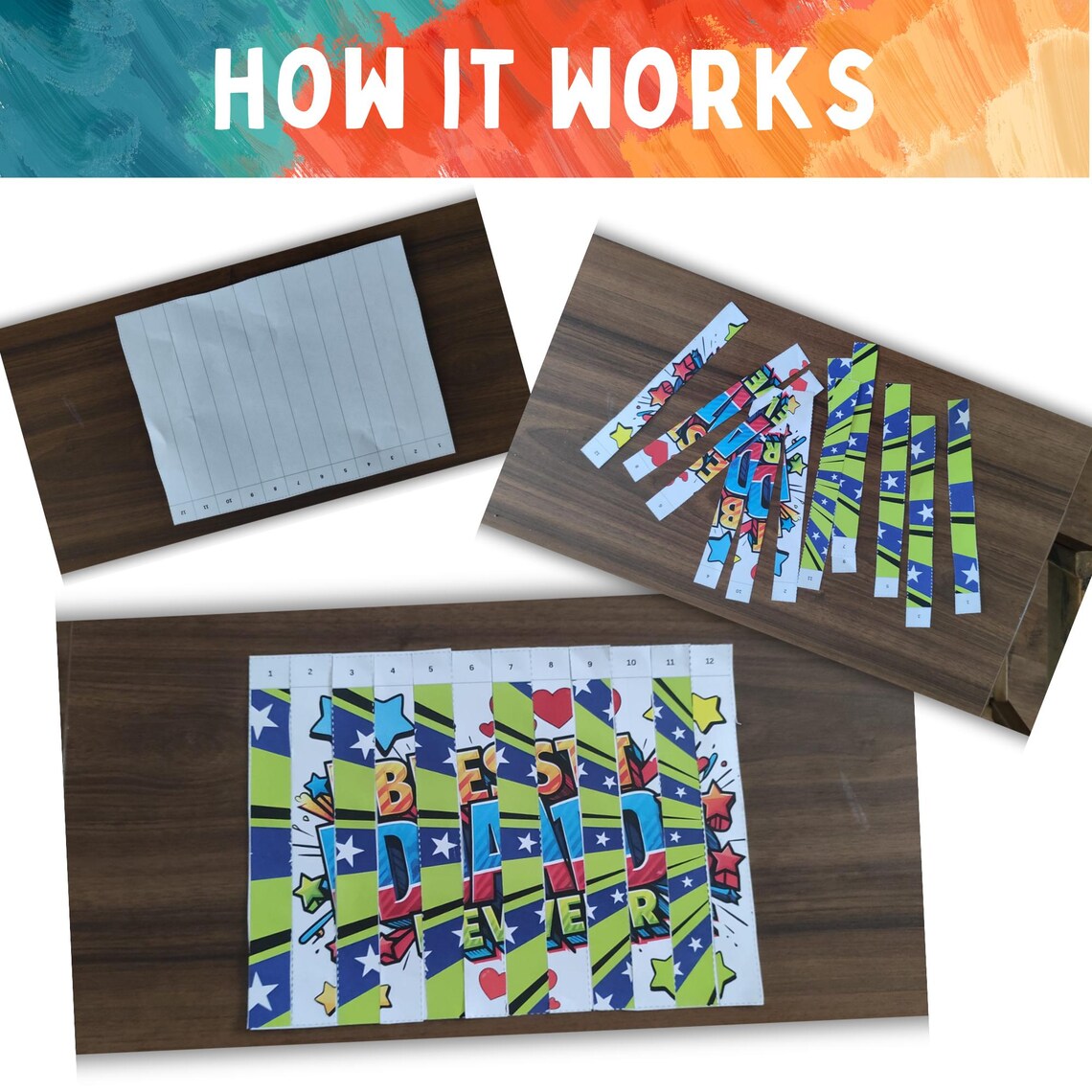 Father's Day Agamograph Activity for Kids, Father's Day Craft ...