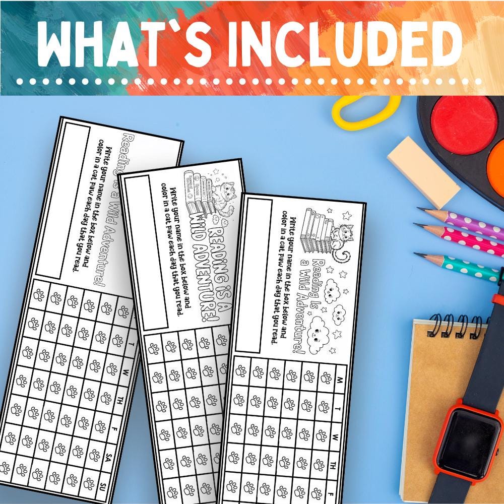 Reading Tracker Bookmarks Printable, Coloring Bookmarks for Kids ...