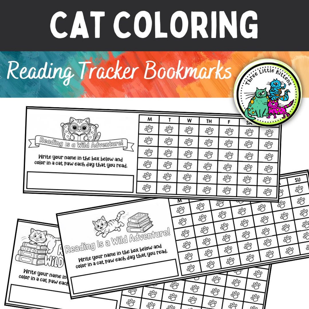 Reading Tracker Bookmarks Printable, Coloring Bookmarks for Kids ...