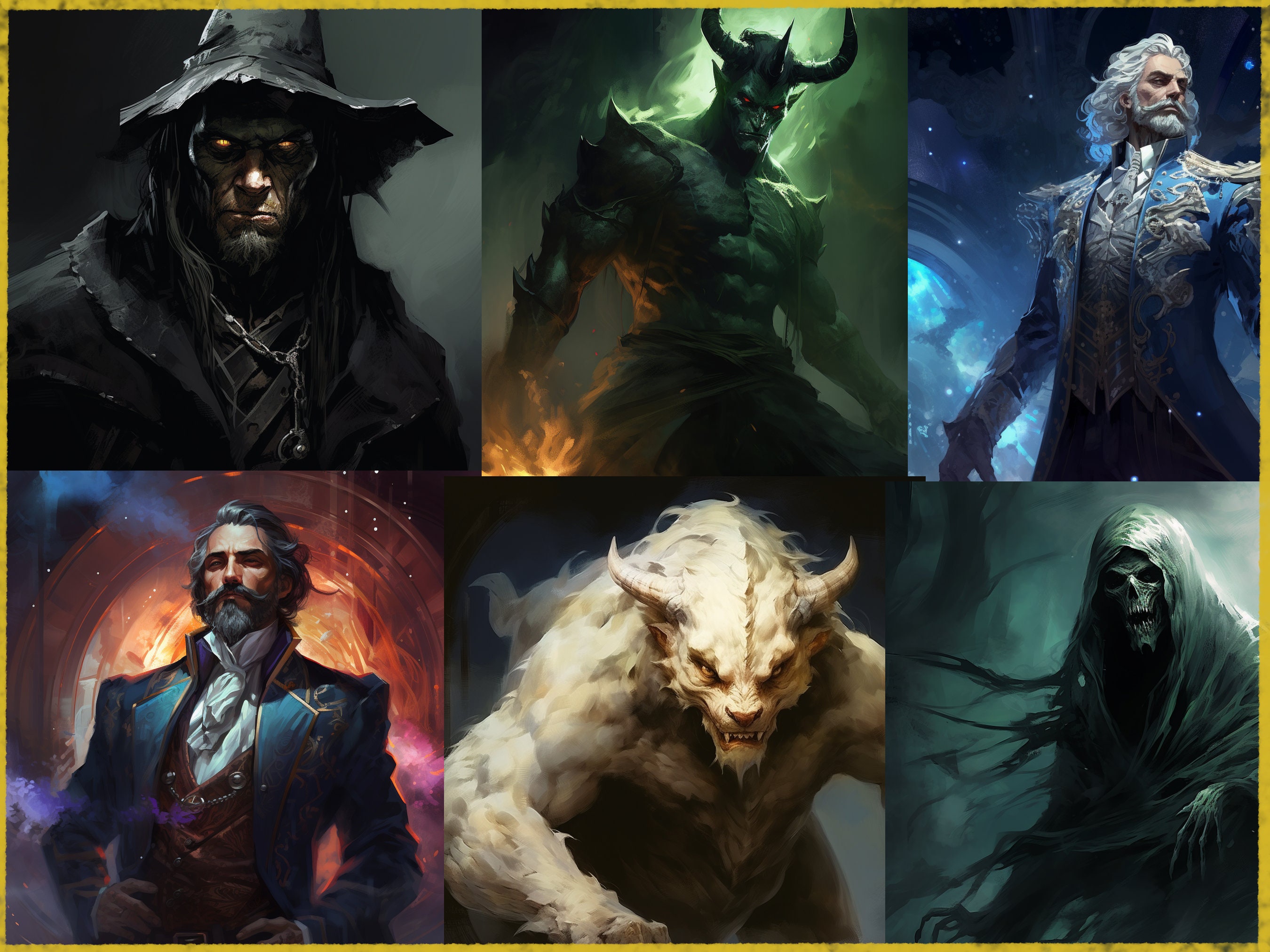 200 Dnd Villains Pack Bundles NPC Dnd Dungeons and Dragons Pathfinder ...