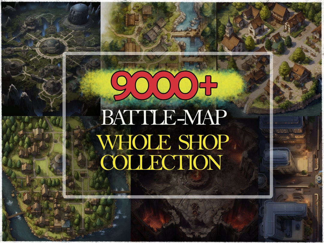 Dnd Map Bundle 9000 Battlemap Whole Collection RPG - Etsy UK