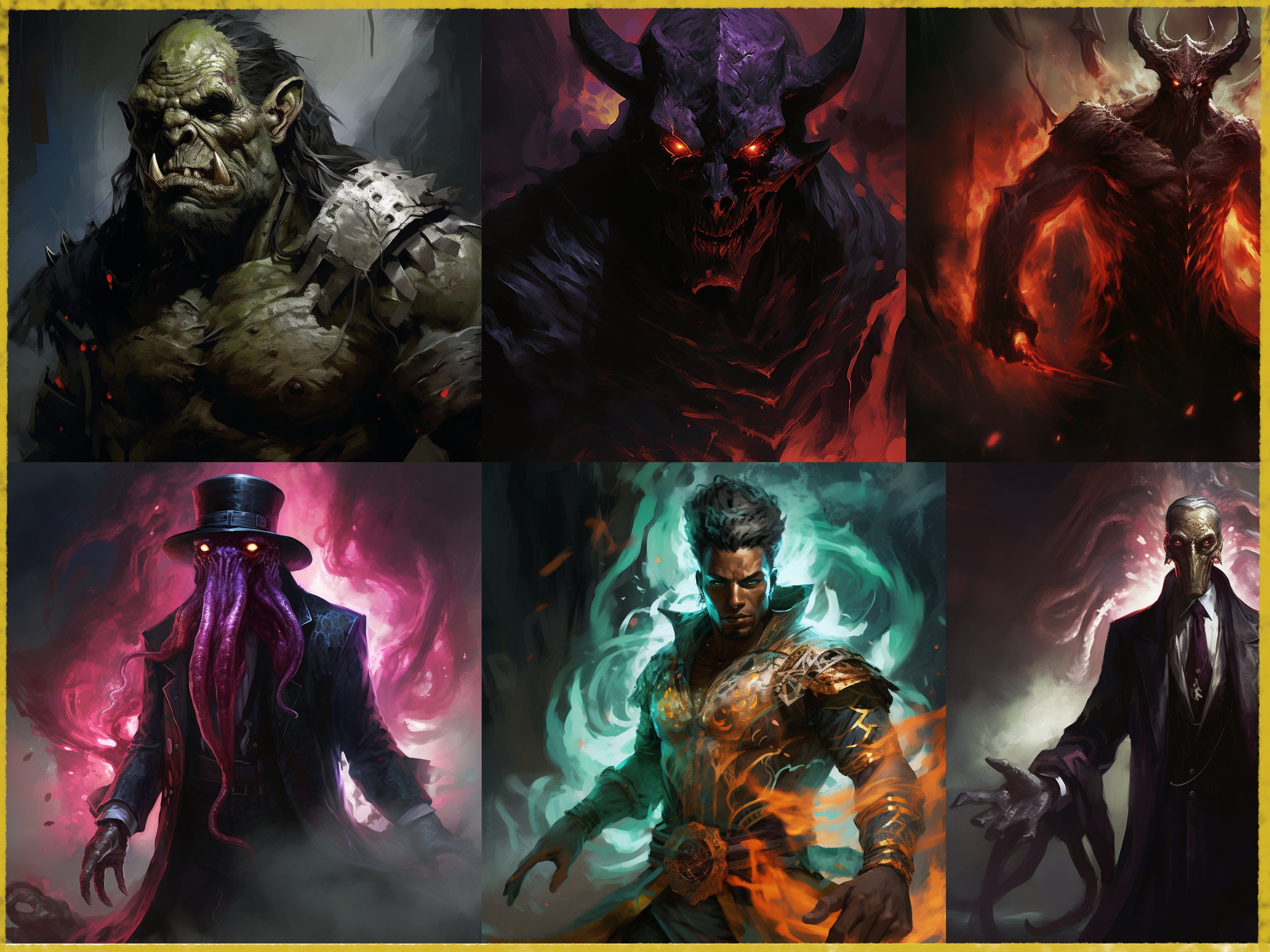 200 Dnd Villains Pack Bundles NPC Dnd Dungeons and Dragons Pathfinder ...