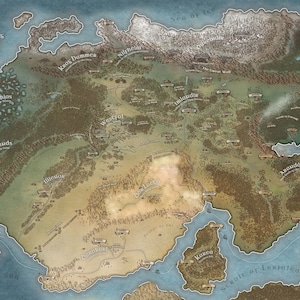 Custom Fantasy Map Commission for Writers, D&D, Dms, and More! - Etsy