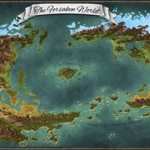 Custom Fantasy Map Commission for Writers, D&D, Dms, and More! - Etsy