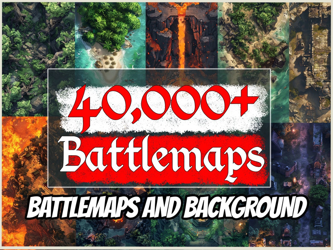 Más de 40000 mapas de batalla Paquete de mapas Dnd / Herramientas Dnd ...