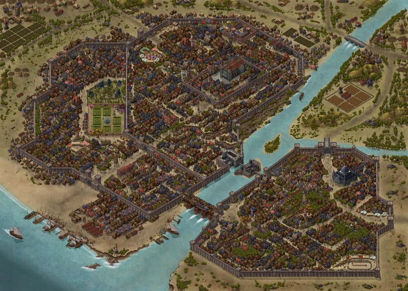 Custom Fantasy Map Commission for Writers, D&D, Dms, and More! - Etsy