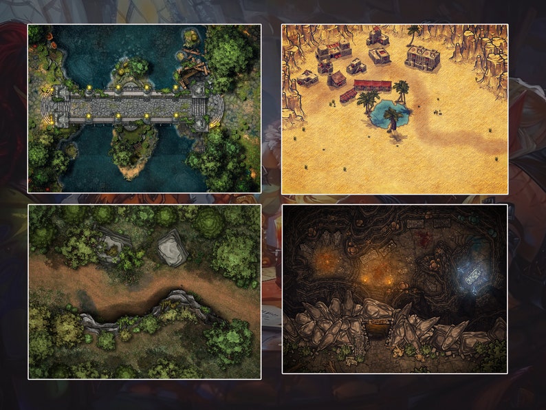 Dnd Maps Bundle | Dnd Tools | RPG | Dnd Set | Dnd 5e | Fantasy Map ...