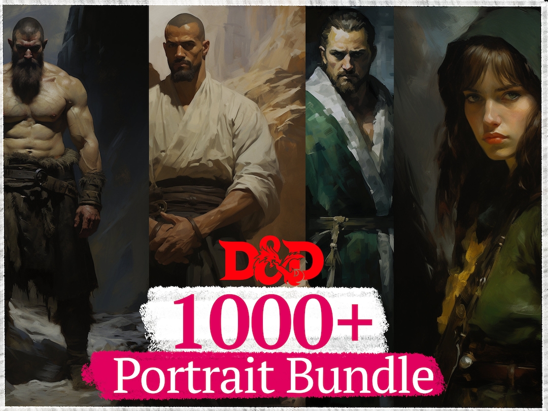 1000+ Dnd Portrait Mega Bundle | Dungeon and Dragons | Rpg | Pathfinder ...