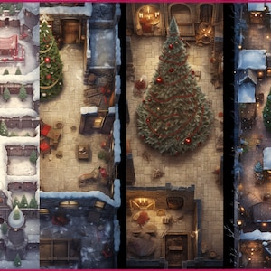 500+ Christmas/holiday Battle Maps, Dnd, Pathfinder, D&D, Battlemap ...
