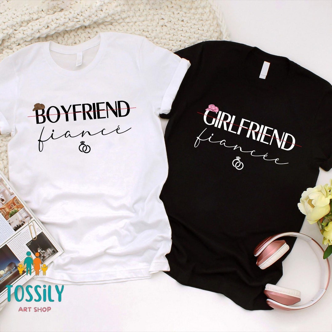 Novio novia prometido pareja camisa, sudadera de Navidad de nuevo ...