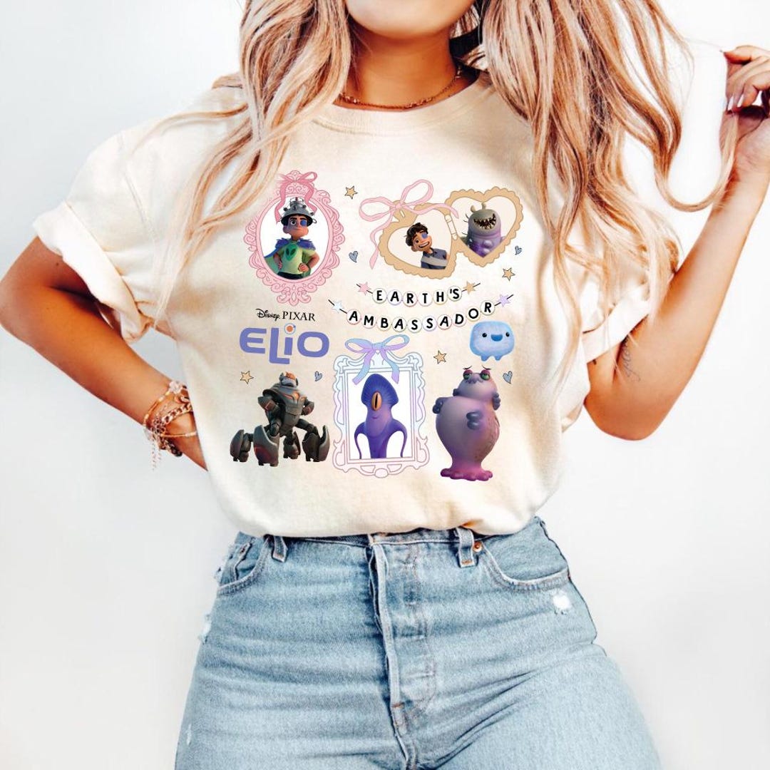 Disney Pixar Elio Characters Shirt, Disney Elio Olga Glordon Ambassador ...