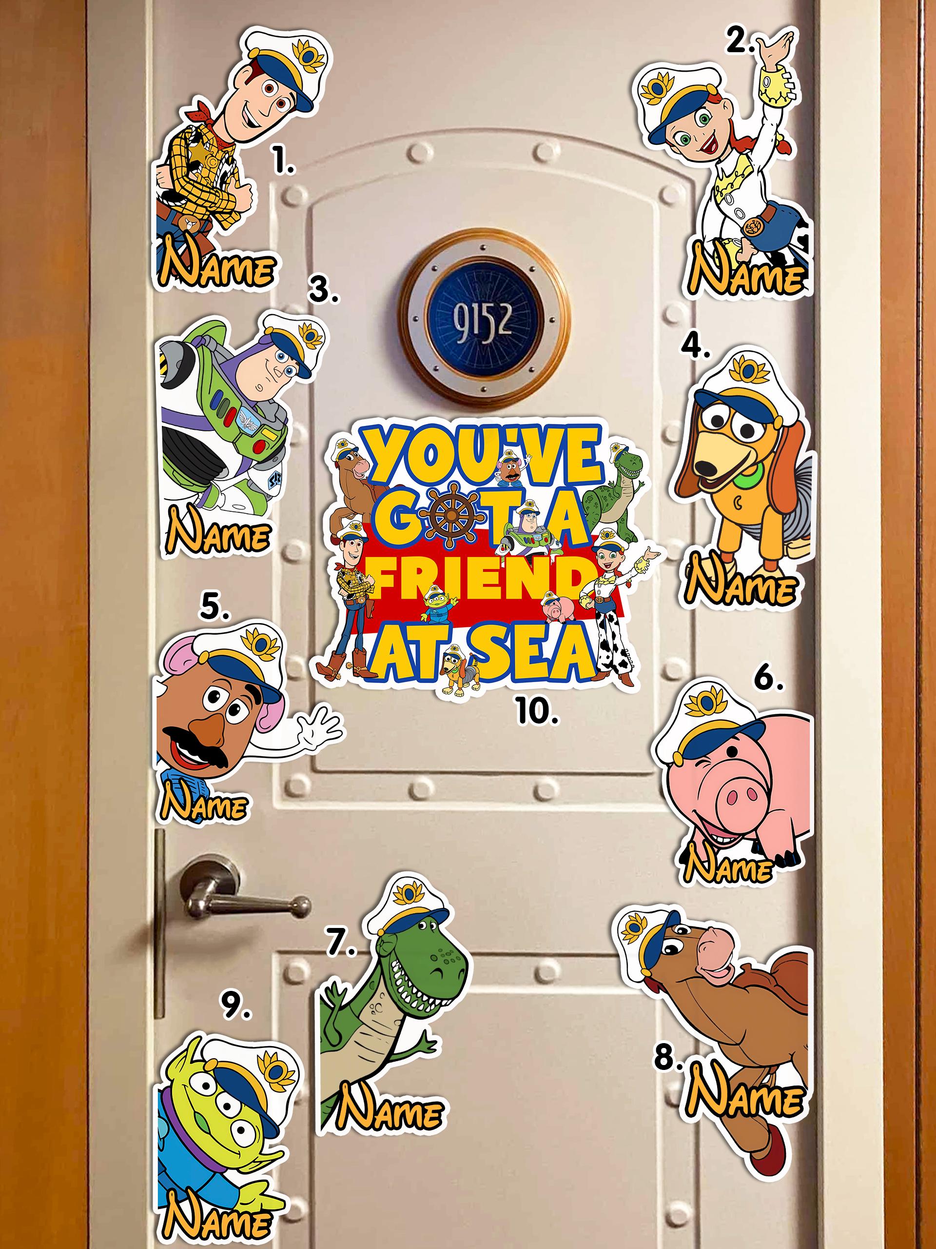 All Characters Toy Story Disney Cruise Line Magnet, You've Got a Friend ...