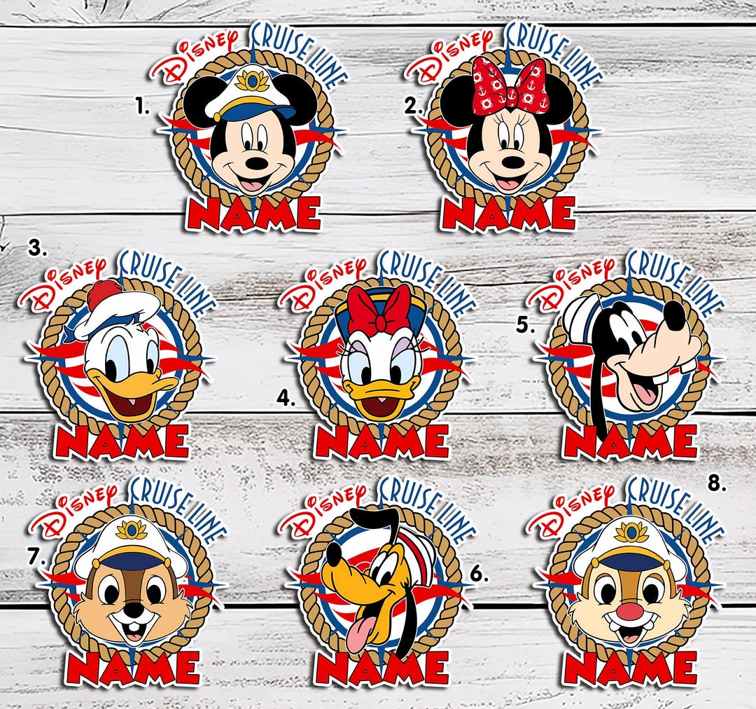 Captain Mickey & Sailor Friends - Movie Inspired Magnets Cruise Suite ...