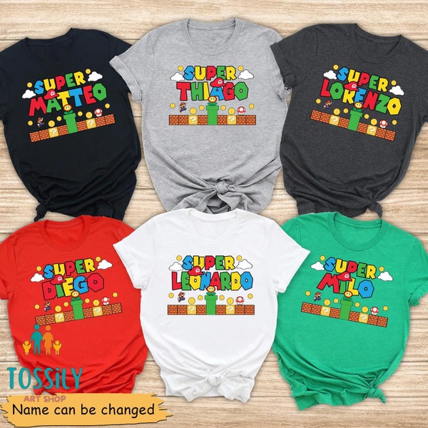 Super Mario Group Tshirts - Etsy