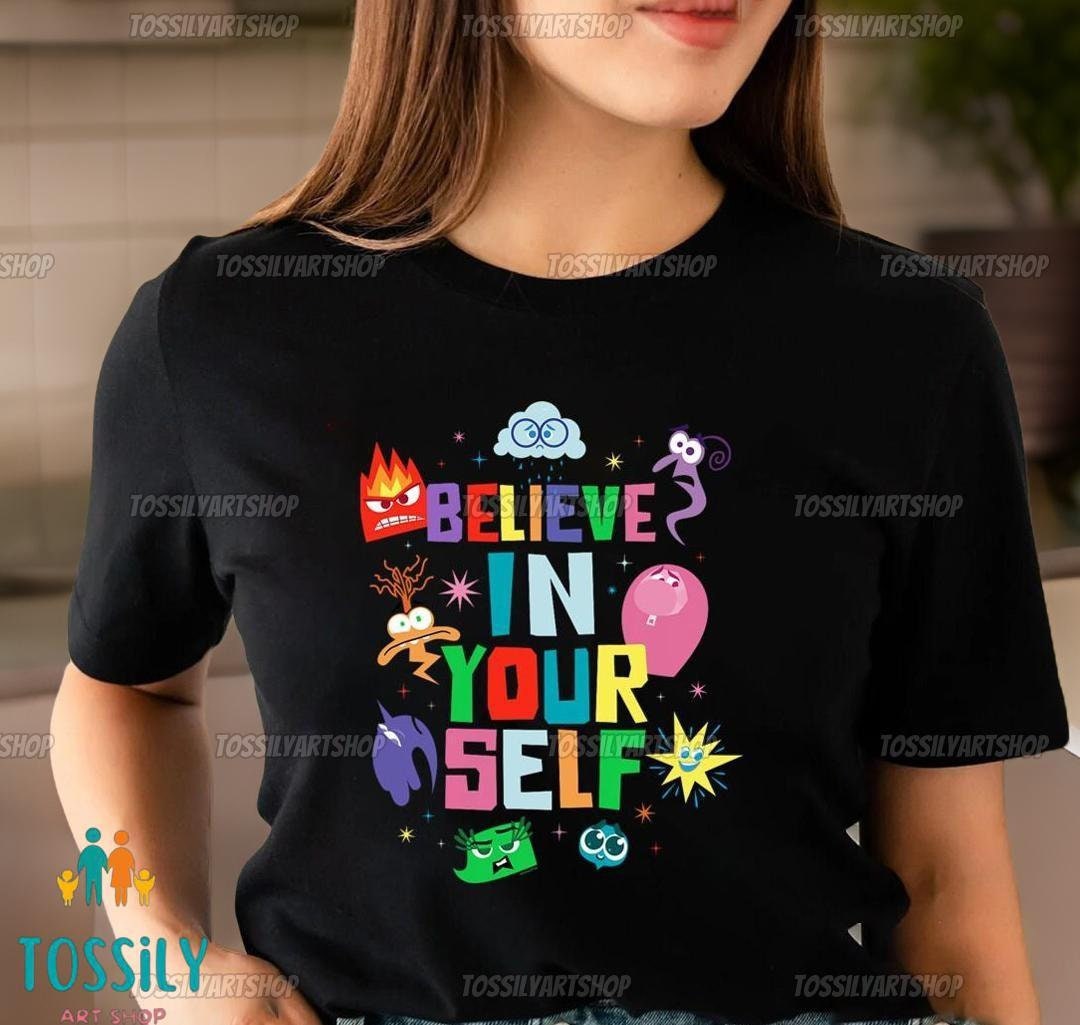 Inside Out 2 Believe In Yourself Camisa, Disney Inside Out Camisa, Envy ...