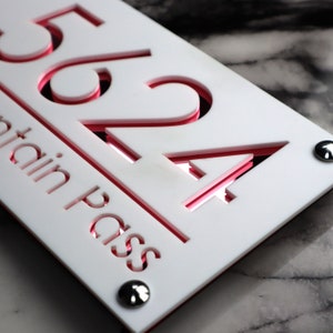House Wall Plaques UK | Luxe A4 | Personalised Modern Laser Cut House ...