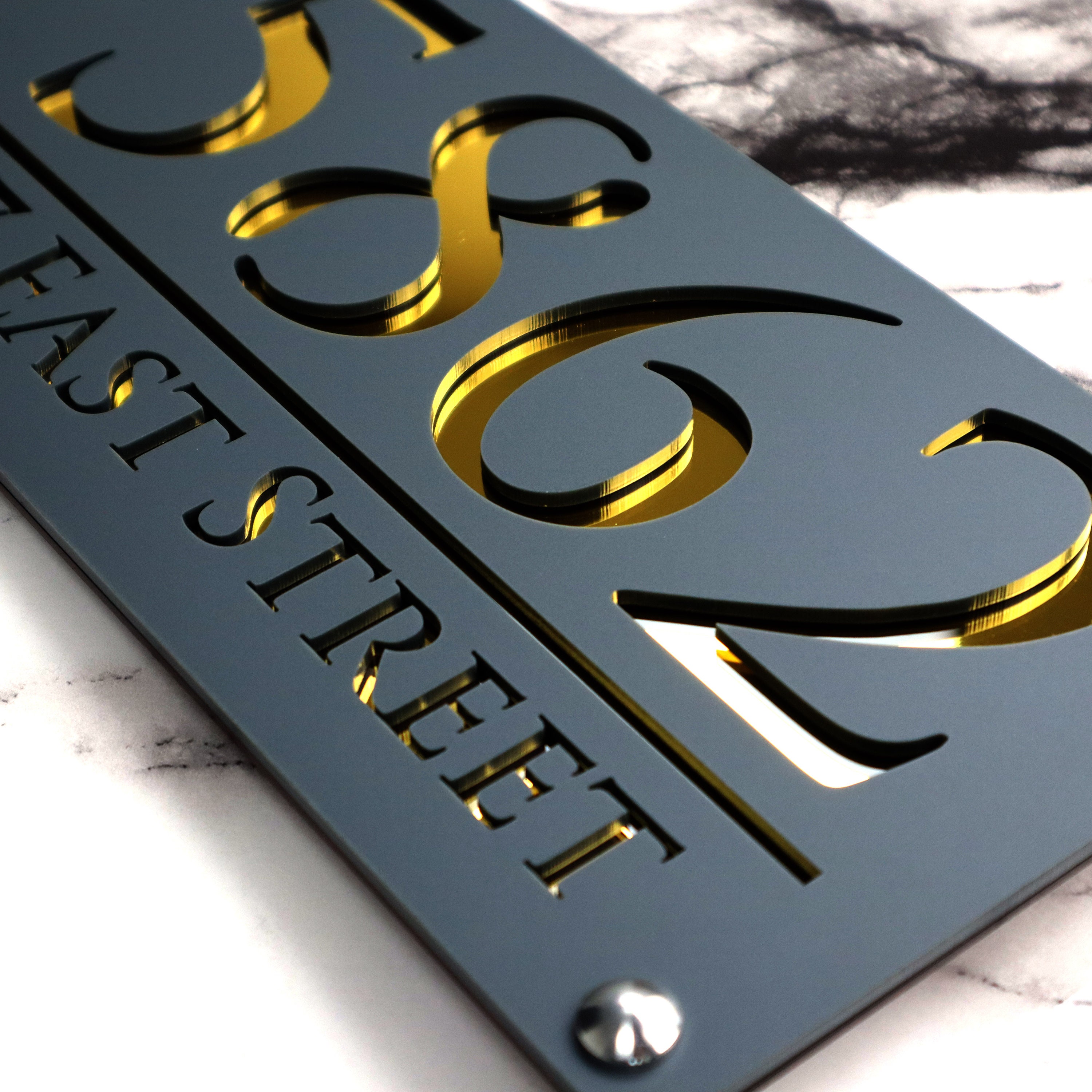 House Wall Plaques UK | Luxe A4 | Custom Door Signs | Unique Laser Cut ...