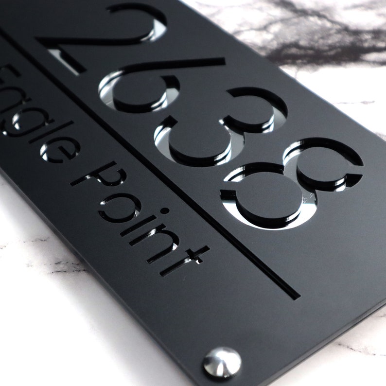House Wall Plaques UK | Luxe A4 | Stylish Laser Door Plaque | Modern ...