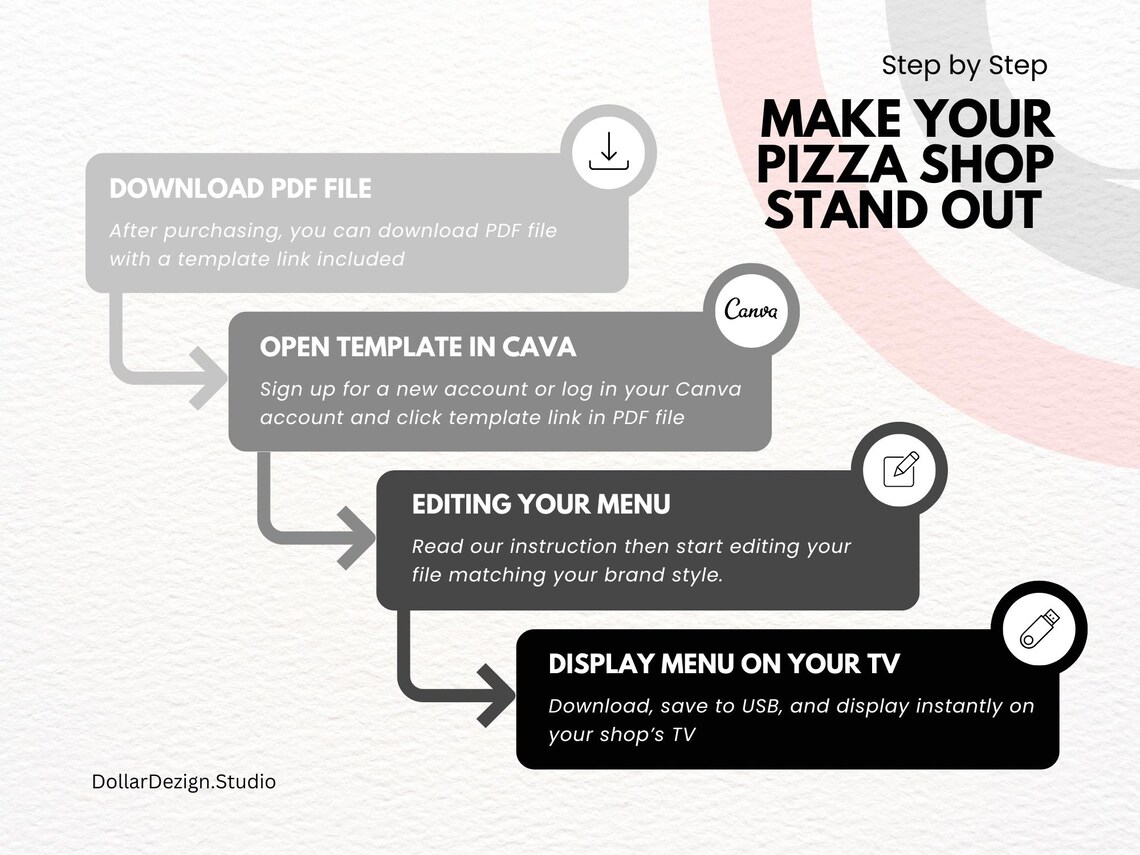 Next-level Pizza Restaurant Fast Food Editable Menu Template for 4K ...