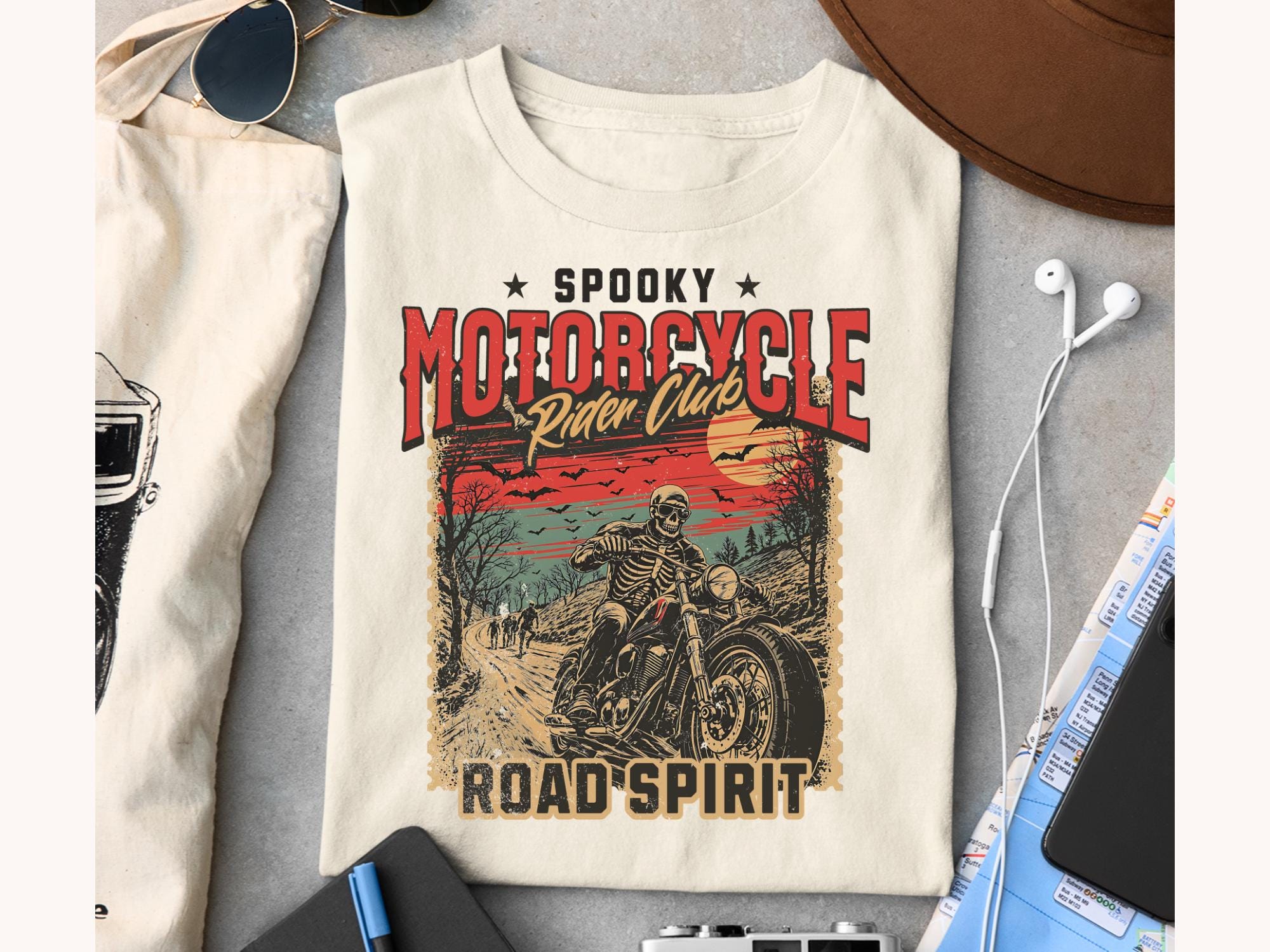 Spooky Motorcycle Rider Club Skeleton Biker Png, Skeleton on Motorcycle ...
