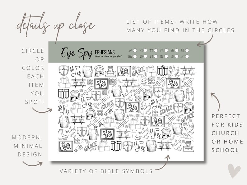 Eye Spy New Testament, Kids Bible Study, Coloring, Christian Game ...