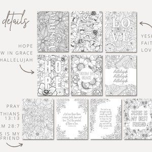 Christian Coloring Pages: Bible Verse Activity for Adults & Kids (PDF ...