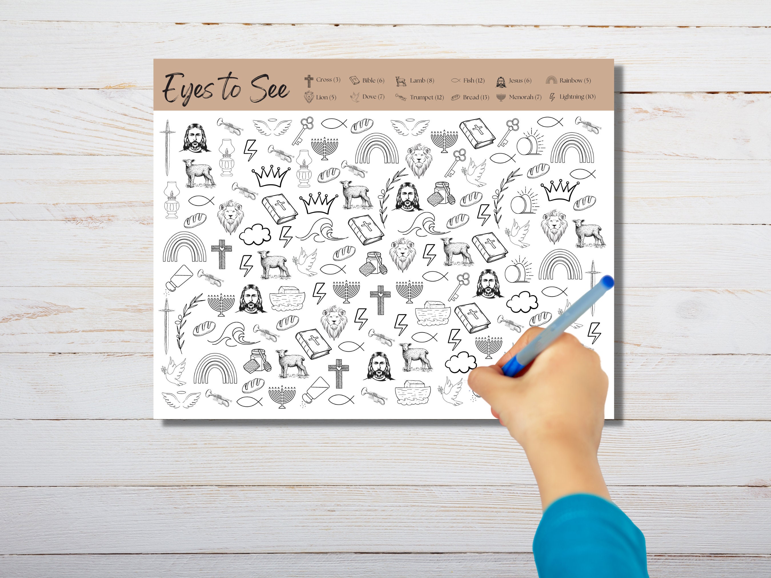 Eye Spy Faith Based Bible Coloring Pages Christian Games - Etsy Australia