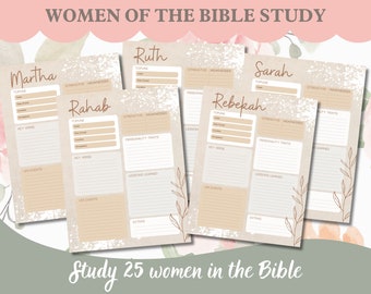 Women of the Bible Study Pack, Female Biblical Character Study ...