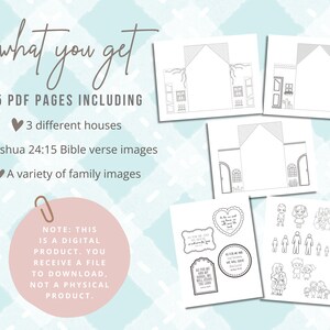 Bible Verse Craft, Me and My House Will Serve the Lord, Christian ...