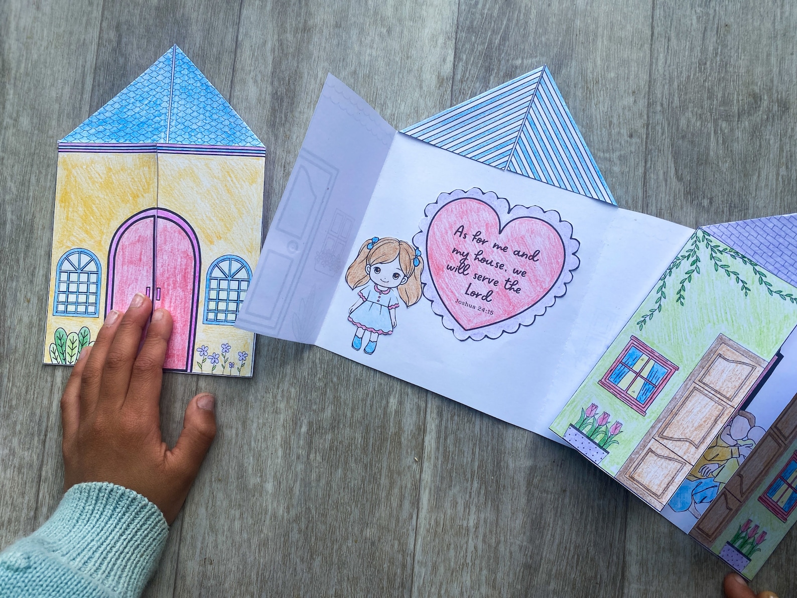 Bible Verse Craft, Me and My House Will Serve the Lord, Christian ...