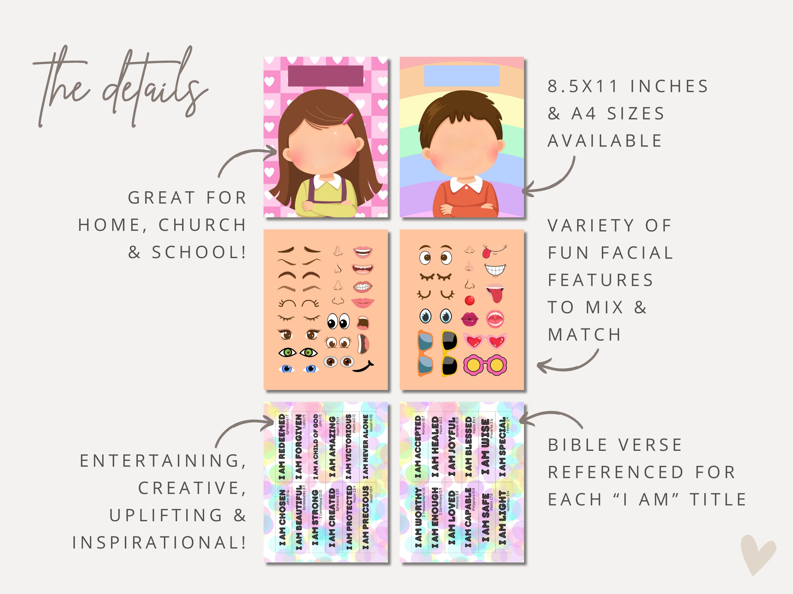 God Says I Am Printable Activity Kids Busy Book Page Toddler - Etsy