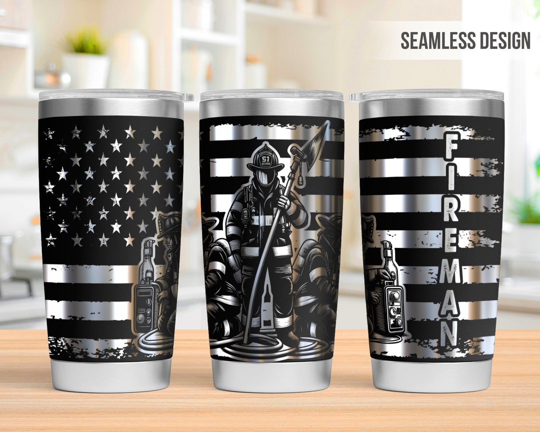 Firefighters 20oz Tumbler Laser Engraving Wrap, Tumbler Laser Svg, 20oz ...