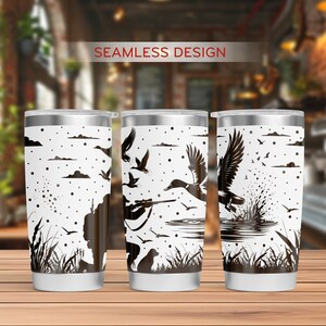 Duck Hunting 20oz Tumbler Laser Engraving Wrap, Hunting Tumbler Wrap ...