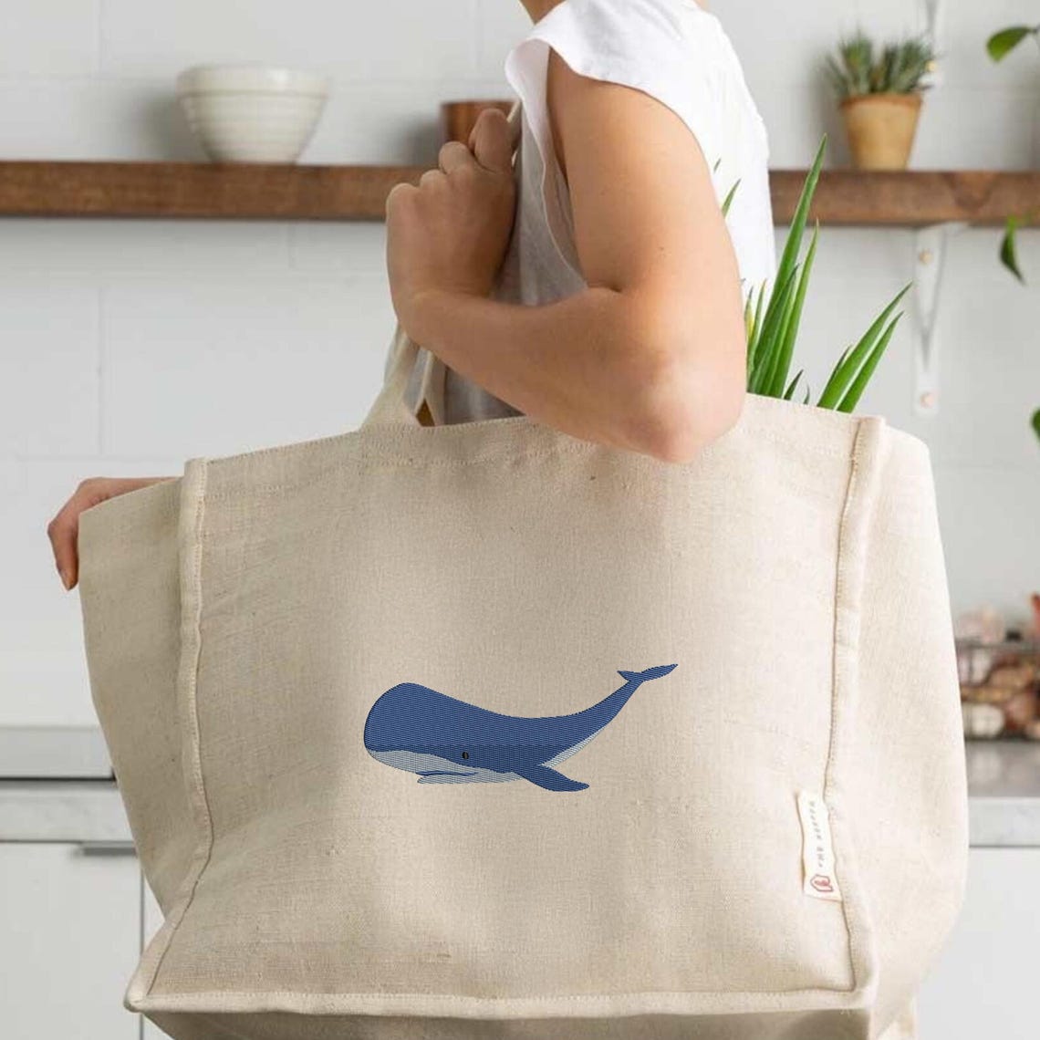 4 Size Blue Whale Embroidery Design, Whale Embroidery Design, Sea ...